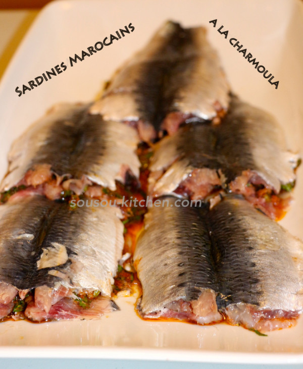 Sardines farcies à la chermoula {recette traditionnelle}
